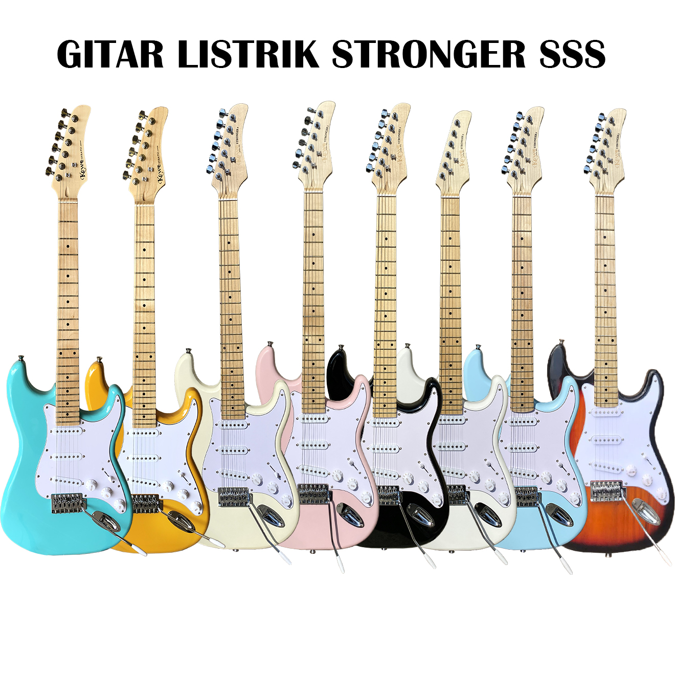 Gitar Listrik model Stronger SSS Merk KOWE - Kowe Gitar Kita